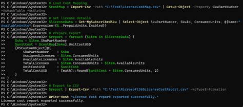 Export Microsoft 365 License Cost Report Using Powershell The Ultimate Guide Ms Cloud Explorers