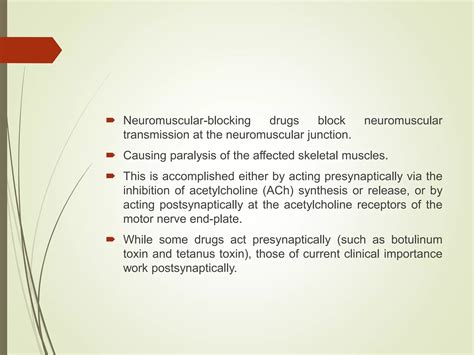 Neuromuscular Blocker Pptx
