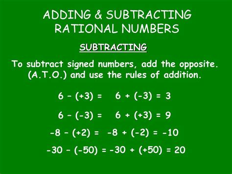 PPT RATIONAL NUMBERS PowerPoint Presentation Free Download ID