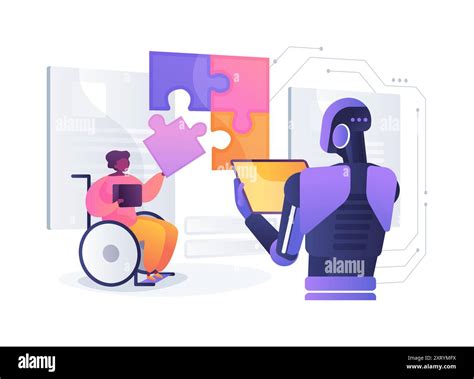Ai Powered Special Education Support Abstract Concept Vector Illustration Stock Vector Image
