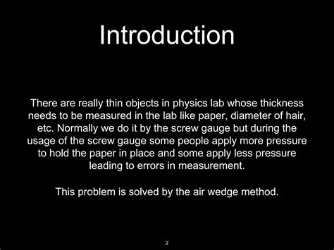 Air Wedge Interference Pptx Physics Science Air Wedge Interference Pptx Physics Science