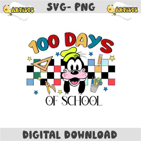 100 Days Of School Goofy Png Inspire Uplift