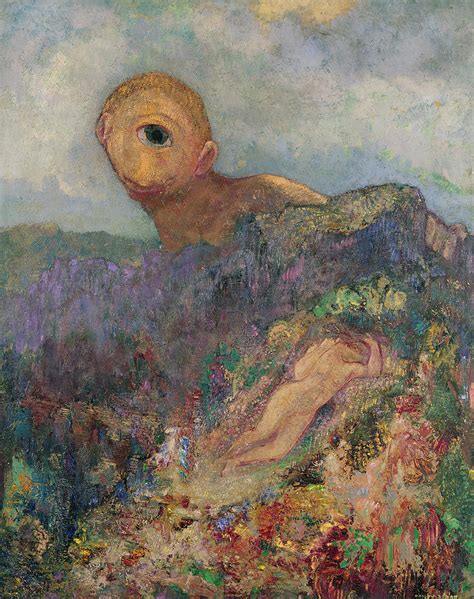 The Cyclops C1914 Oil On Canvas Photograph By Odilon Redon Fine Art