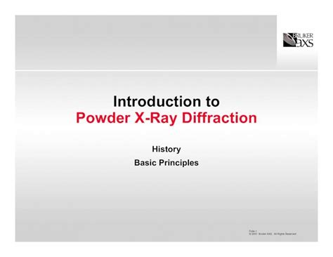 Pdf Introduction To Powder X Ray Diffraction · What Is A Powder