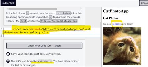 Learn Html By Building A Cat Photo App Step 12 Html Css The Freecodecamp Forum