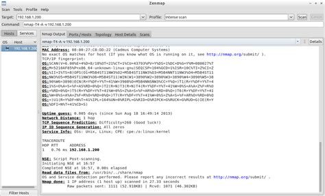 Nmap Zenmap Gui