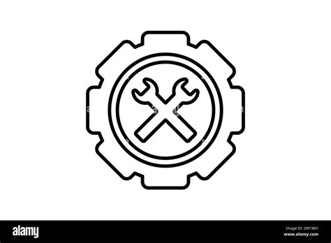 Installation Icon Icon Related To Setup And Action Line Icon Style Simple Vector Design