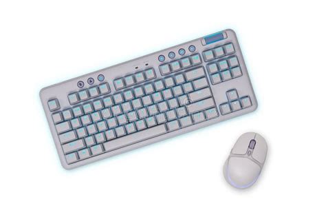 White Keyboard And Mouse Stock Image Image Of Isolated 303495885