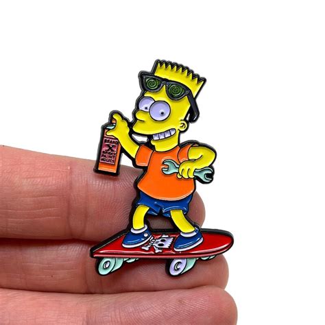 Bart Simpson Pin Etsy