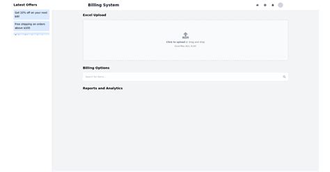 Billing System Free React Tailwind Component