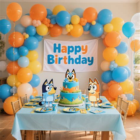 Bluey Party Decorations For A Fun Bright And Memorable Birthday
