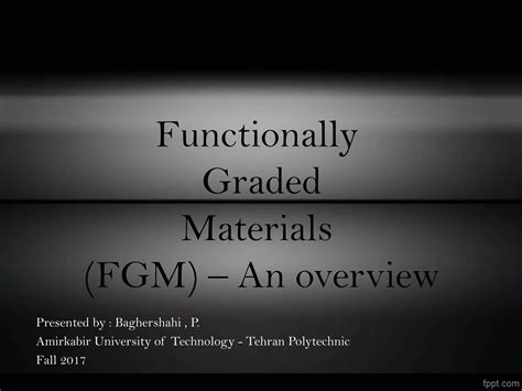 Functionally Graded Materials Fgm An Overview Pdf Physics Science