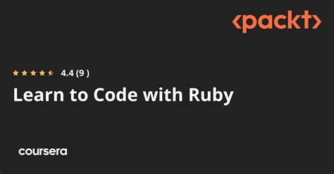 Learn To Code With Ruby Coursera