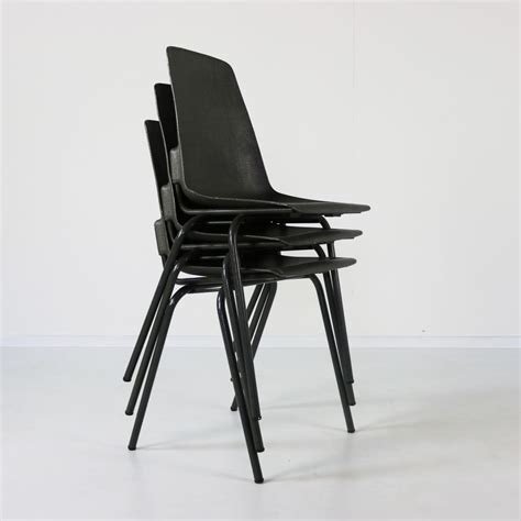 Three Stackable Small Kitchen Chairs