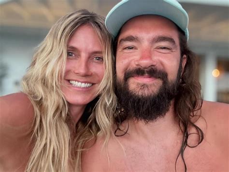 German American Supermodel Heidi Klum Goes Topless On St Barts Beach