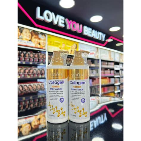 [1แถม1] โลชั่นคอลลาเจน Sadoer Collagen Anti Aging Body Lotion แท้100 ผิวขาว เนียนนุ่ม 300ml