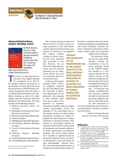 pdf advanced electrical drives analysis modeling control [book news]