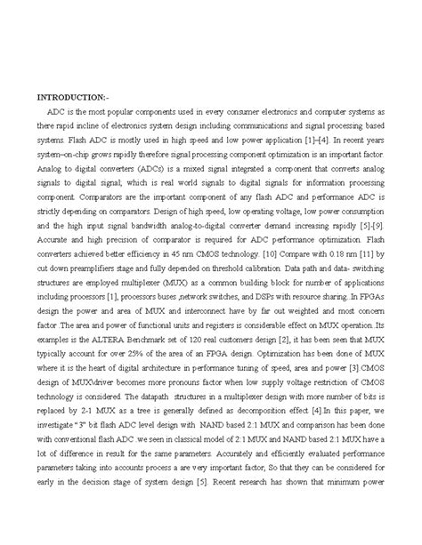 Flash Adc Using Mux Introduction Adc Is The Most Popular Components Used In Every Consumer