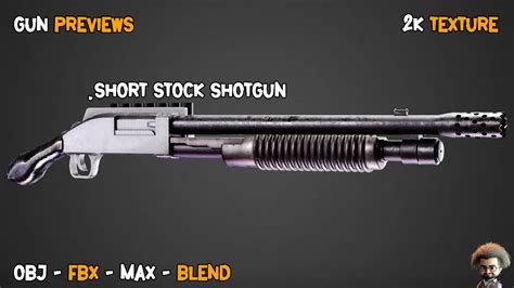 Artstation 55 Professional Game Ready Guns Texture Vol 01 Game Assets