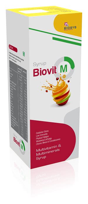 Biovit M Syrup New Artworkmultivitamins And Multiminerals Syp Pcd