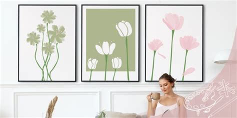 Pink Green Spring Flowers Posters Pack Twinkl Art Gallery