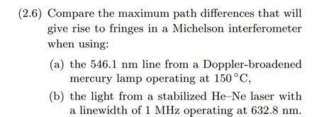 Solved 26 Compare The Maximum Path Differences That Will