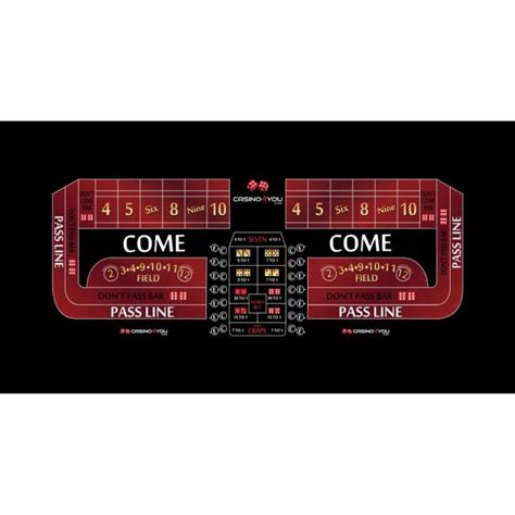 Custom Craps Layout Felt