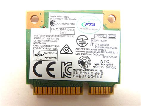 Купить Wi-Fi + Bluetooth модуль Realtek RTL8723BE WCBN611LH-AD(1A ...