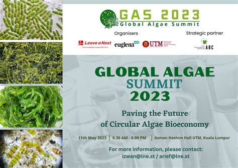 Global Algae Summit 2023 Paving The Future Of Circular Algae Bioeconomy Leave A Nest