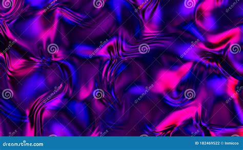 Stylish 3d Abstract Animation Color Wavy Smooth Wall Concept Multicolor Liquid Pattern Stock