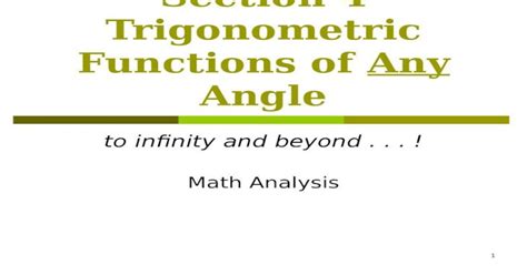 Ppt Chapter 4 Trigonometry Section 4 Trigonometric Functions Of Any Angle Dokumen Tips