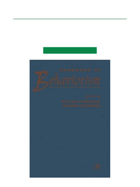 Handbook Of Behaviorism Full Text Docx Pdf Behaviorism Pragmatism