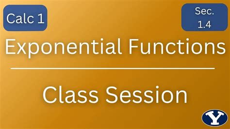 Day 3 Lesson Exponential Functions Sec 1 4 Youtube