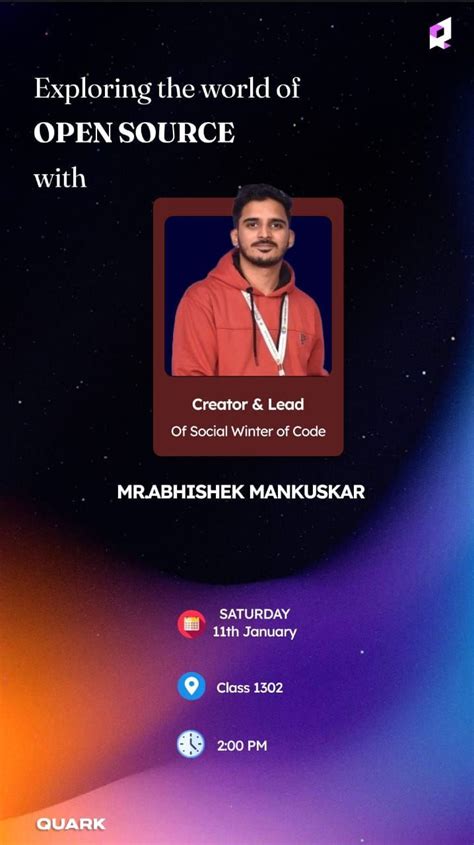 Team Quark Vit Pune On Linkedin Opensource Socialwinterofcode Swoc