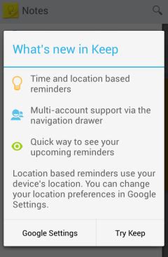 Google Keep Reminders