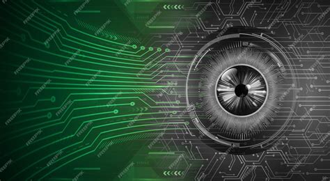 Premium Vector Eye Cyber Circuit Future Technology Concept Background