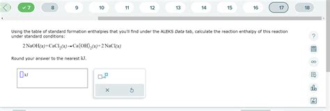 Solved Using The Table Of Standard Formation Enthalpies That Youll Find Under The Aleks Data