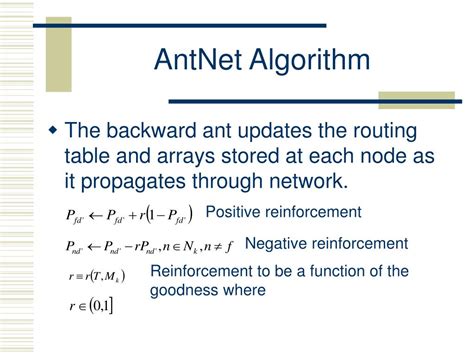 ppt antnet distributed stigmetric control for communications networks powerpoint presentation