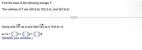Solved Find All Vectors U That Satisfy The Equation