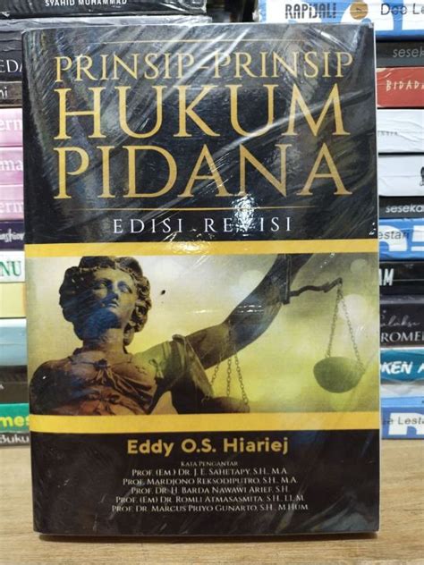 Buku Prinsip Prinsip Hukum Pidana Edisi Revisi Eddy O S Hiariej Lazada Indonesia