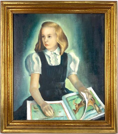John Turner Young Girl With Horse Illustrations Original Oil On Linen