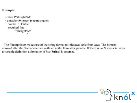 String Interpolation In Scala Odp Programming Languages Computing