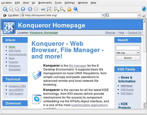 Suse Linux Enterprise Desktop Sled 10 Kde User Guide Browsing With Konqueror