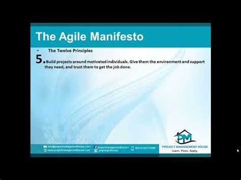Agile Manifesto Twelve Principles YouTube