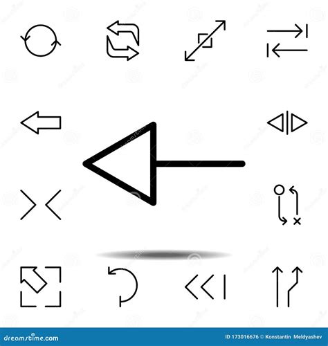Arrow Icon Simple Thin Line Outline Vector Element Of Arrow Icons Set For Ui And Ux Website