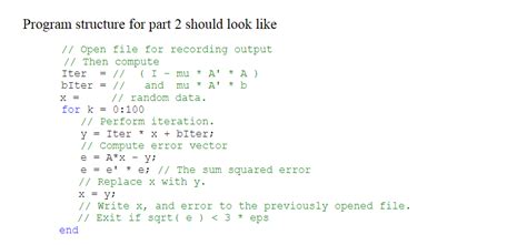 Solved 2 Using Matlab Setup And Run The Error Minimization
