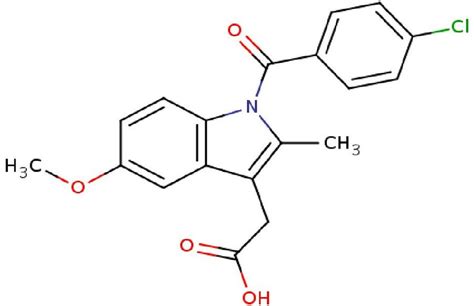 A Structure Of Indomethacin Download Scientific Diagram