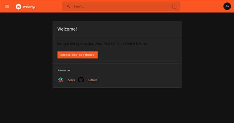 Headless CMS Welcome Screen Issue 891 Webiny Webiny Js GitHub