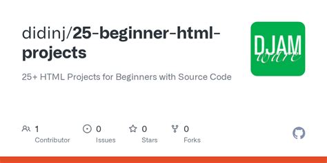 Github Didinj25 Beginner Html Projects 25 Html Projects For