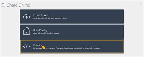 Embed Click Visme